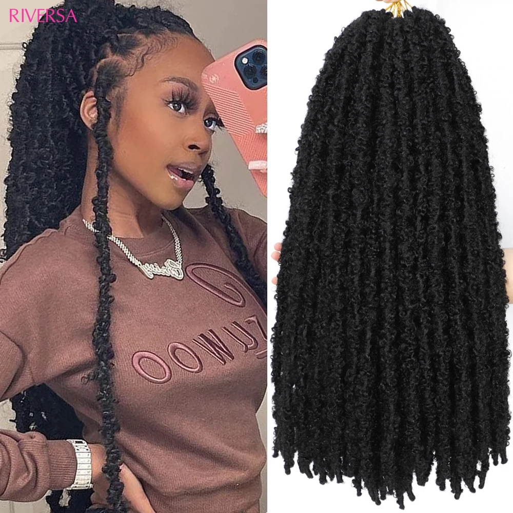 18-24-pouces-1B-papillon-Locs-Crochet-cheveux-Dreadlocks-meche-Faux ...