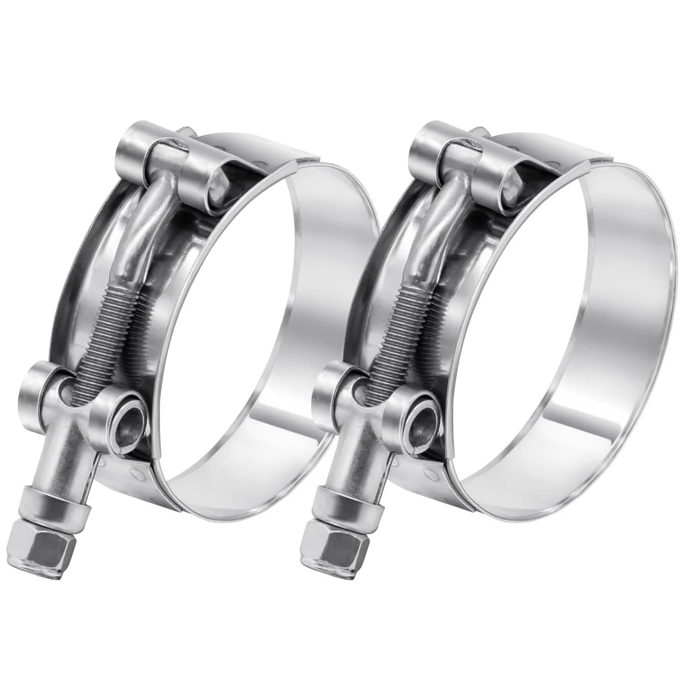 2PC-Exhaust-Hose-Clamp-304-Stainless-Steel-28-141mm-Turbo-Intake ...