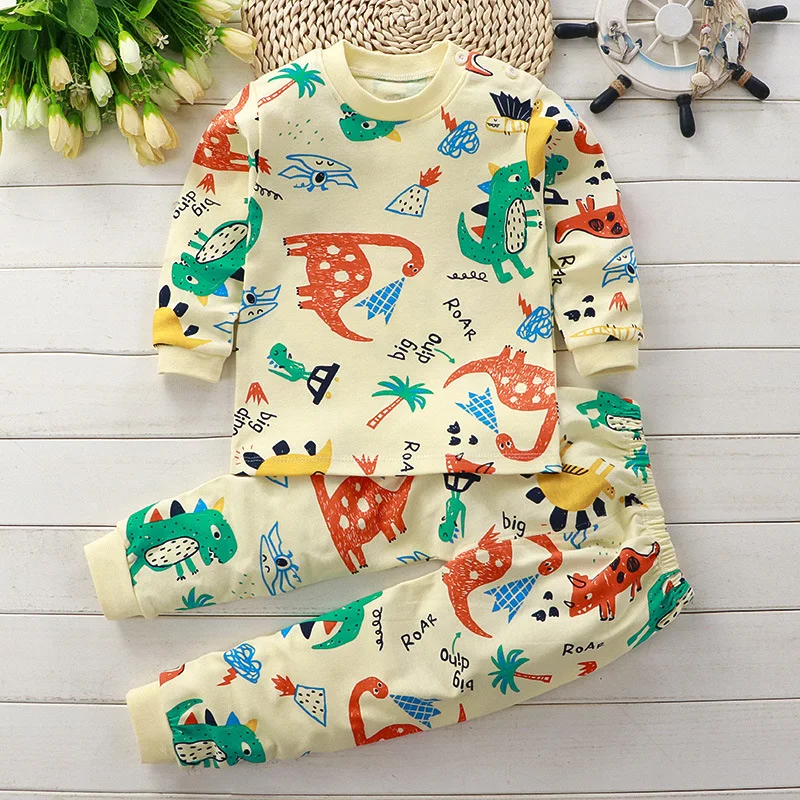 Children-Pajamas-Suit-Unisex-Baby-Long-Sleeved-Clotehs-Spring-Autumn ...