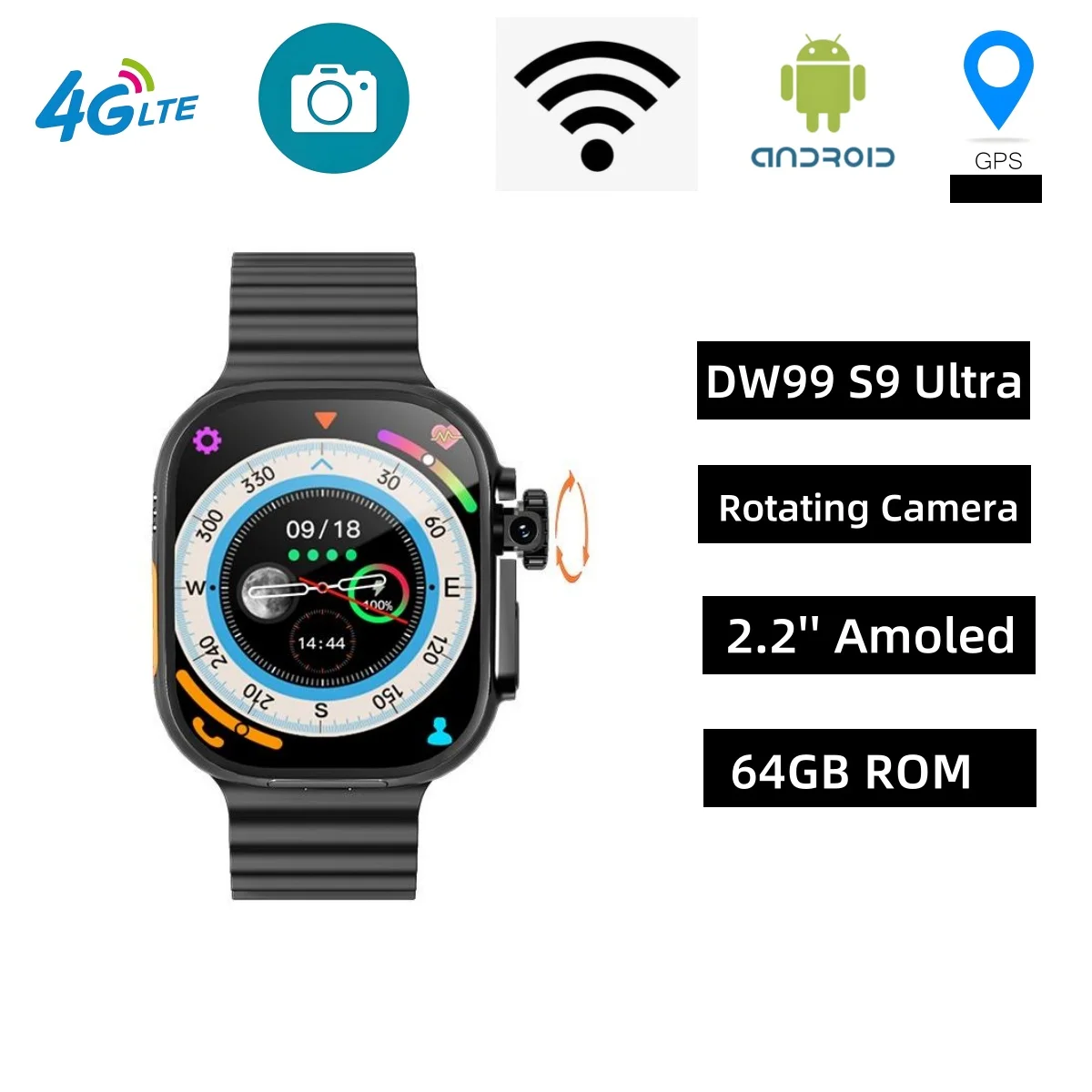 DW99-reloj-inteligente-S9-Ultra-para-hombre-dispositivo-de-49mm-64GB-de ...