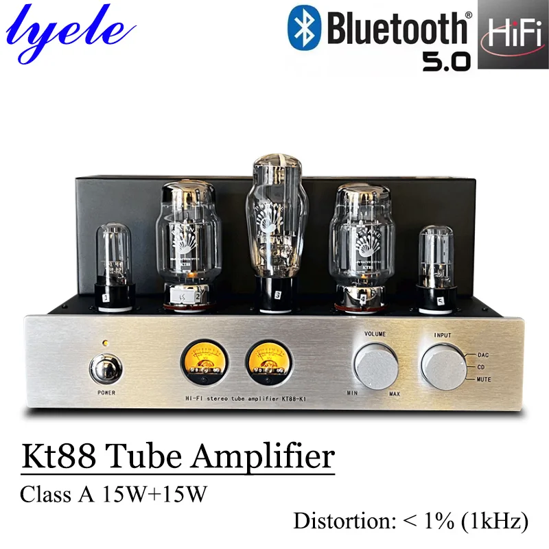 Lyele Audio Kt88 Vacuum Tube Amplifier Hifi Amplifier Class A Audio Amp High Power 15w*2 ...