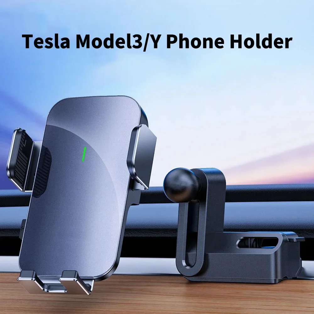 Tesla-Phone-Holder-Model-Y-Model-3-Upgrade-Solar-Auto-Clamping-Phone ...