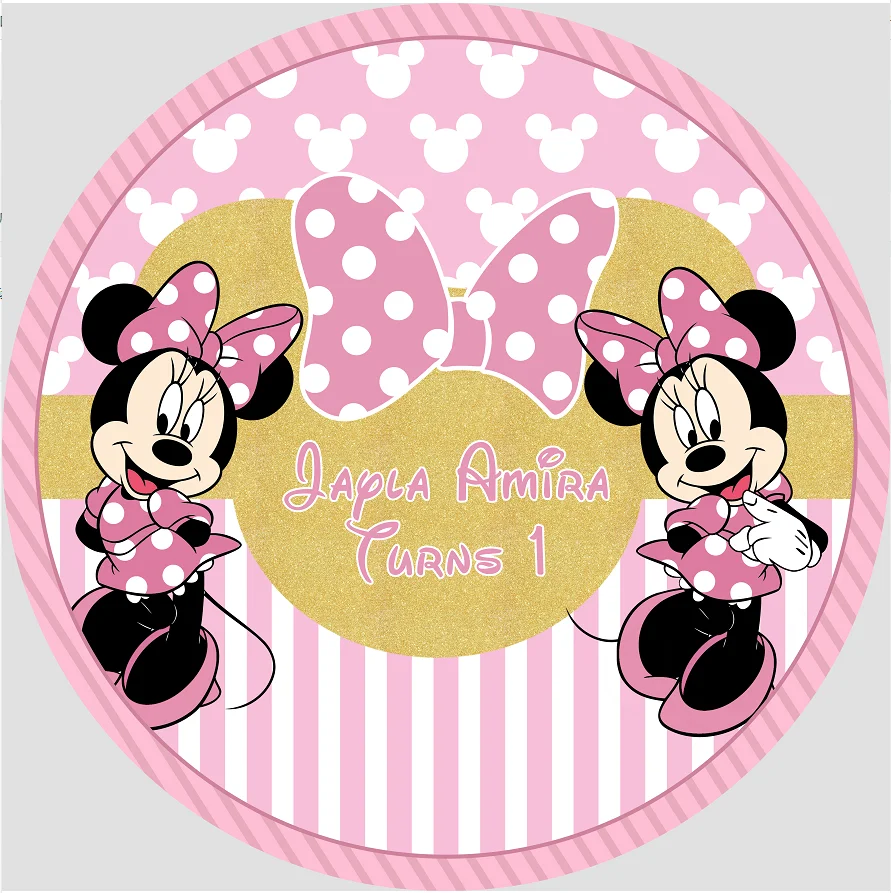 Disney-Fondo-de-fiesta-de-Mickey-y-Minnie-Mouse-decoraci-n-redonda ...