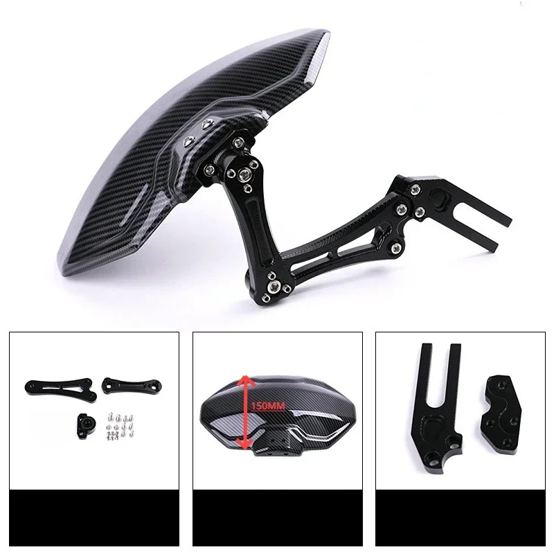 Universal-Carbon-Fibre-Motorcycle-Mudguard-Electric-Mud-Splash-Guard ...