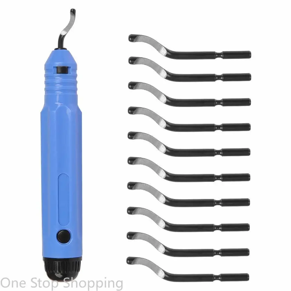 10pcs-Rotary-Deburr-Blades-Set-with-Handle-Debur-Knife-Hand-Metal ...