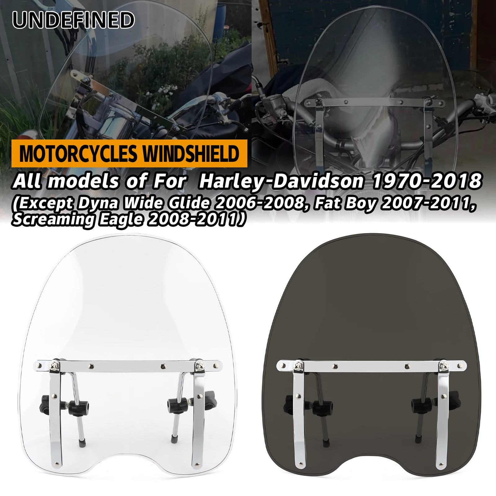 Universal-Motorcycle-Windshield-Fairing-Protector-Wind-Screen-For-BMW ...