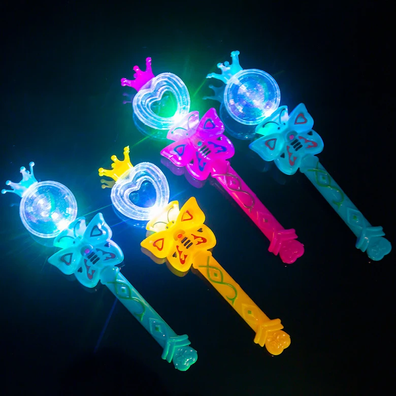Girl-Princess-Glowing-Light-Magic-Wand-Led-Lighting-Fairy-Wand-Creative ...