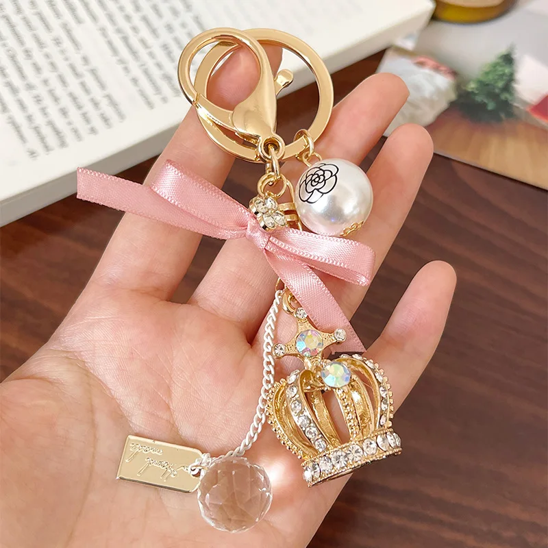 Sparkly-Crown-Keychain-Charm-3D-Rhinestone-Keychain-for-Women-and-Men ...