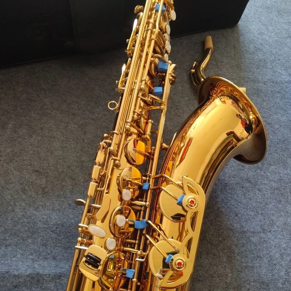 New-arrival-02-tenor-saxophone-BB-painted-gold-brass-double-rib ...