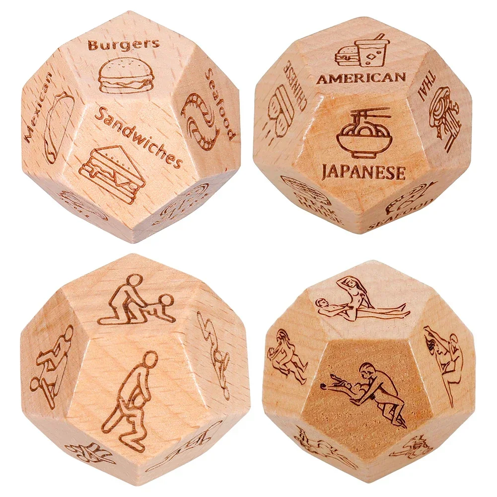 Dados-de-comida-de-madera-para-parejas-juego-de-dados-de-comida-Ideas ...