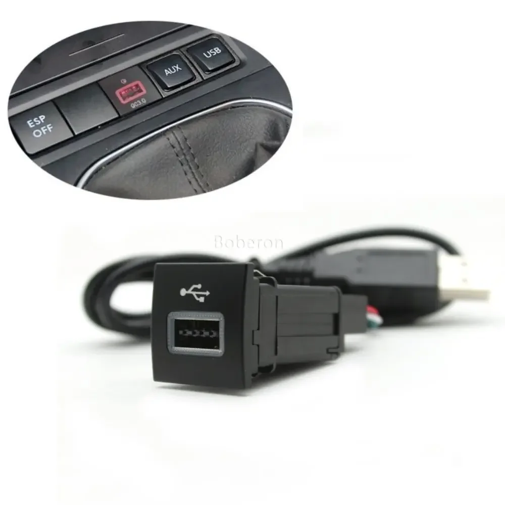 For-VW-Golf-6-Jetta-MK5-EOS-Scirocco-Touran-Car-Quick-Charger-Audio ...
