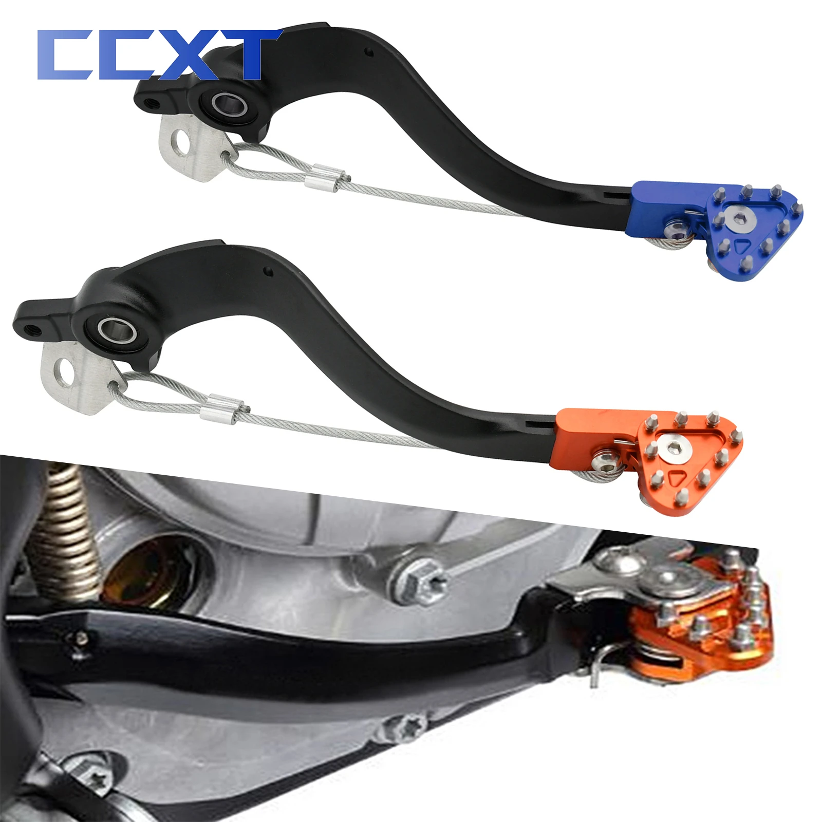Motorcycle CNC Aluminum Rear Foot Brake Lever Pedal For KTM SX SXF XC ...