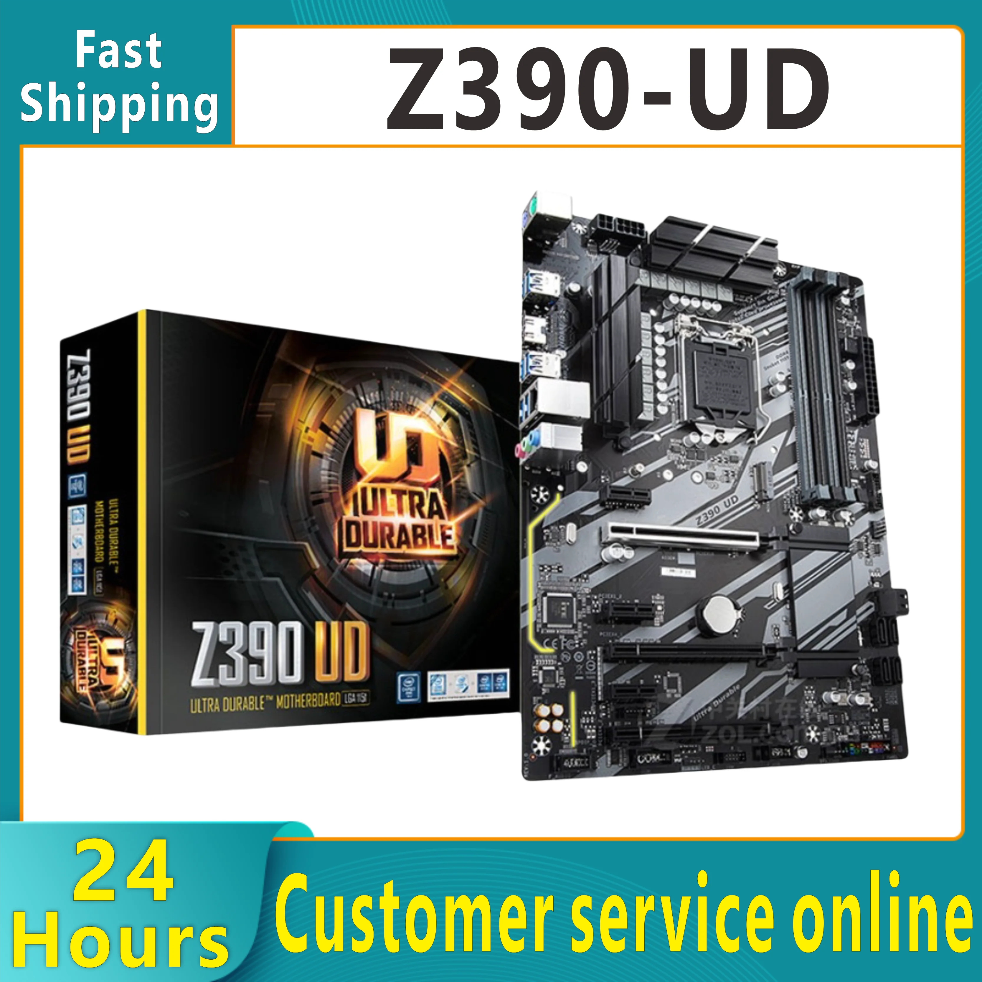 Z390-UD-LGA1151-RGB-dual-channel-DDR4-memory-Intel-Z390-i9-Core-i7-i5 ...