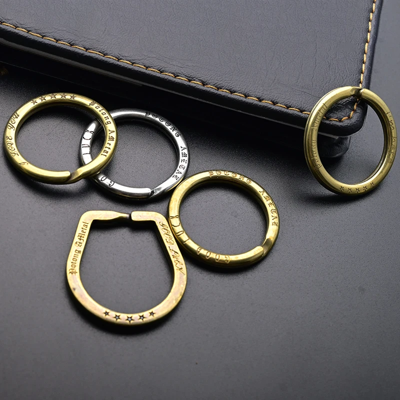 High-Quality-Brass-Key-Ring-Creative-Men-Car-Key-Chain-Accessories ...
