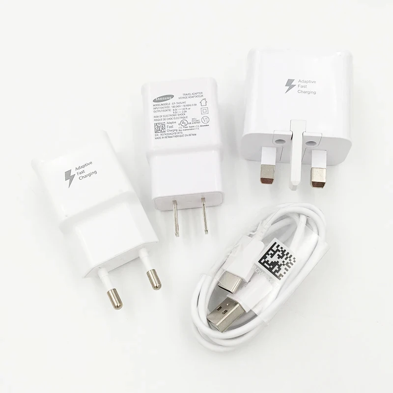 Samsung 9V1.67A 15W Usb Adaptive Fast Charger EU/US/UK Adapter Type C ...