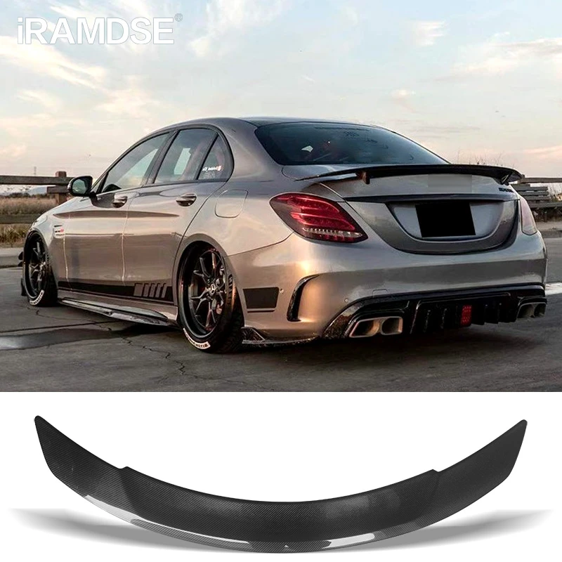 Carbon Spoiler For Benz C260 Coupe W205 C43 C63 Amg Rear Ducktail Wing ...