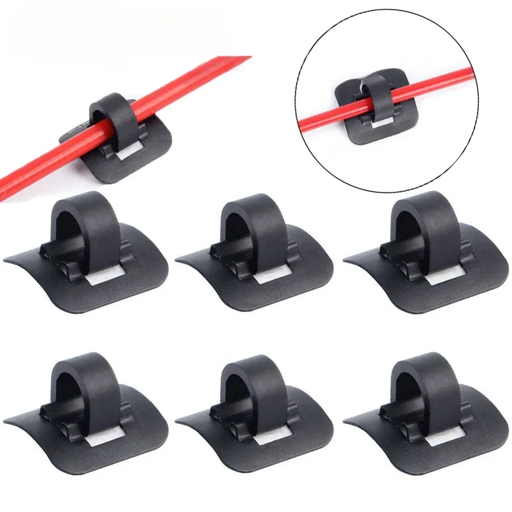 5/10Pcs Stick-on Cable Guide Bicycle Tube Clip Aluminum Bike Oil Tube ...