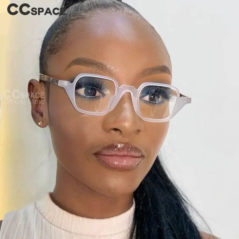 49812 Retro Anti Blue Light Matte Acetate Optical Glasses Frames Men ...