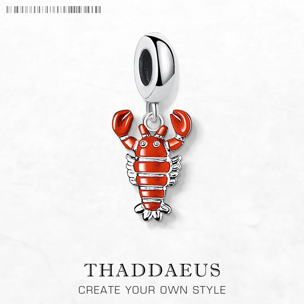 Red Lobster Pendant Charm New Fine Jewelry 925 Sterling Silver Oceans ...