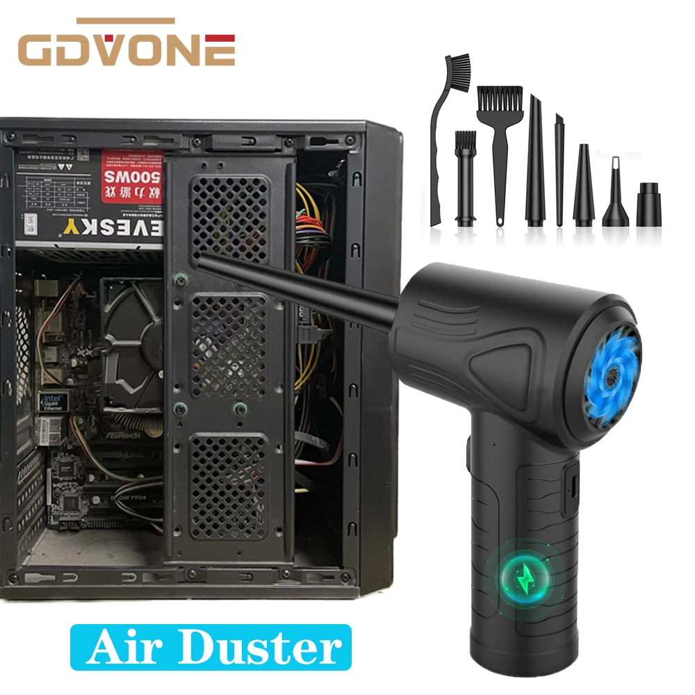 Portable Wireless Compressed Air Duster For Computer Keyboard Mouse ...