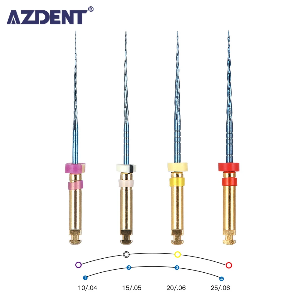 AZDENT-Dental-Engine-Use-25mm-10-25-NiTi-Rotary-File-Endo-Root-Canal ...