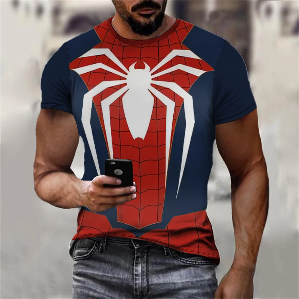 2024-Cross-border-Spider-Clothes-Digital-3D-Short-Sleeve-T-shirt-Sports ...