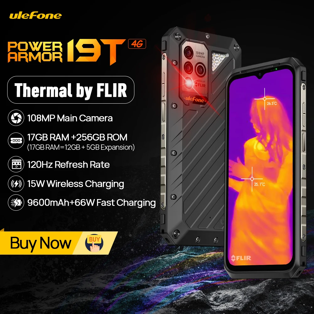 World Premiere Ulefone Power Armor 19T Thermal Imaging Camera FLIR ...