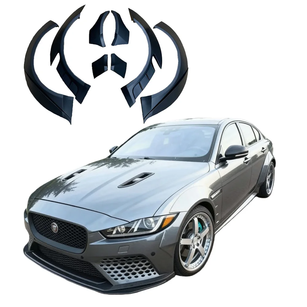 Wide-body Mudguard Fender Flares Kit Fit for Jaguar XE XEL 2015-2019 ...