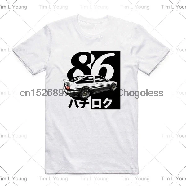 토요타 AE86 이니셜 D 드리프트 레이싱 Touge 남성용 티셔츠, 여름 휴식| | - AliExpress