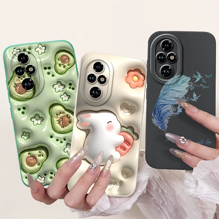 For-Honor-200-Pro-200-Lite-Honor200-Case-Cover-Soft-Silicone-TPU-Flower ...
