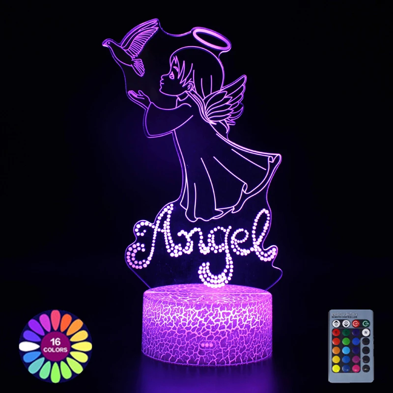 Led Light Angels | Led Angel Lamp | Led Light Lamp | Changing Lamp ...