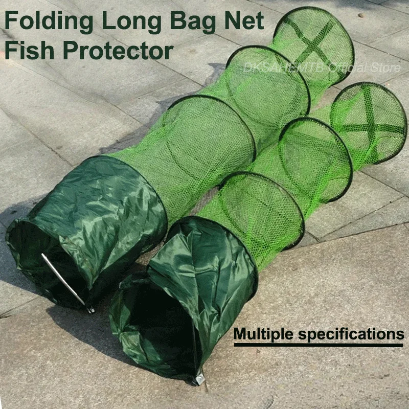 Fishing-Net-Folding-Telescoping-Quick-drying-Nylon-Mesh-Fishing-Basket ...