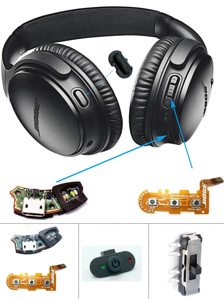 Substitui-o-Micro-USB-Charger-Port-para-Bose-QuietComfort-35-Headphone ...