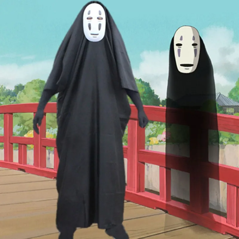 Halloween Carnival Party Faceless Man Adult Clothes Anime No Face Peple ...