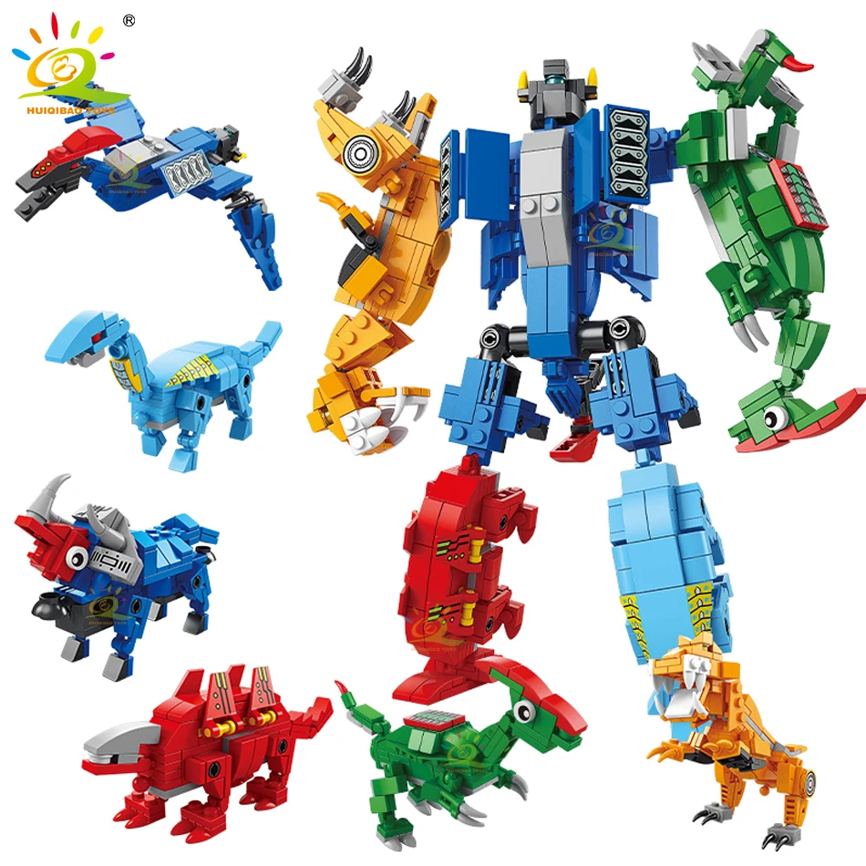 669pcs-6in1-Jurassic-Dinosaur-Robot-Transformation-Dinobot-World-Park ...