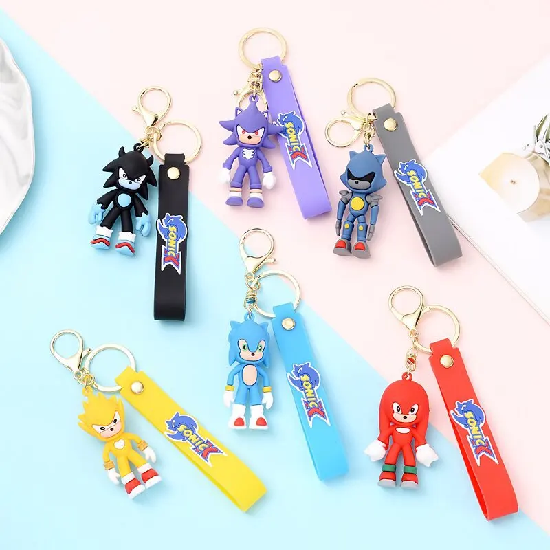 Game Sonic Hedgehog Pendant Anime Cartoon Bag | Sonic Hedgehog Key ...
