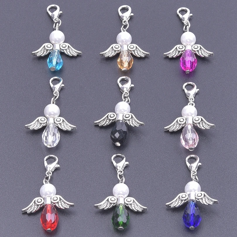 9Pcs-Angel-Wing-Imitation-Pearl-Beads-Charms-For-Keychains-Wholesale ...
