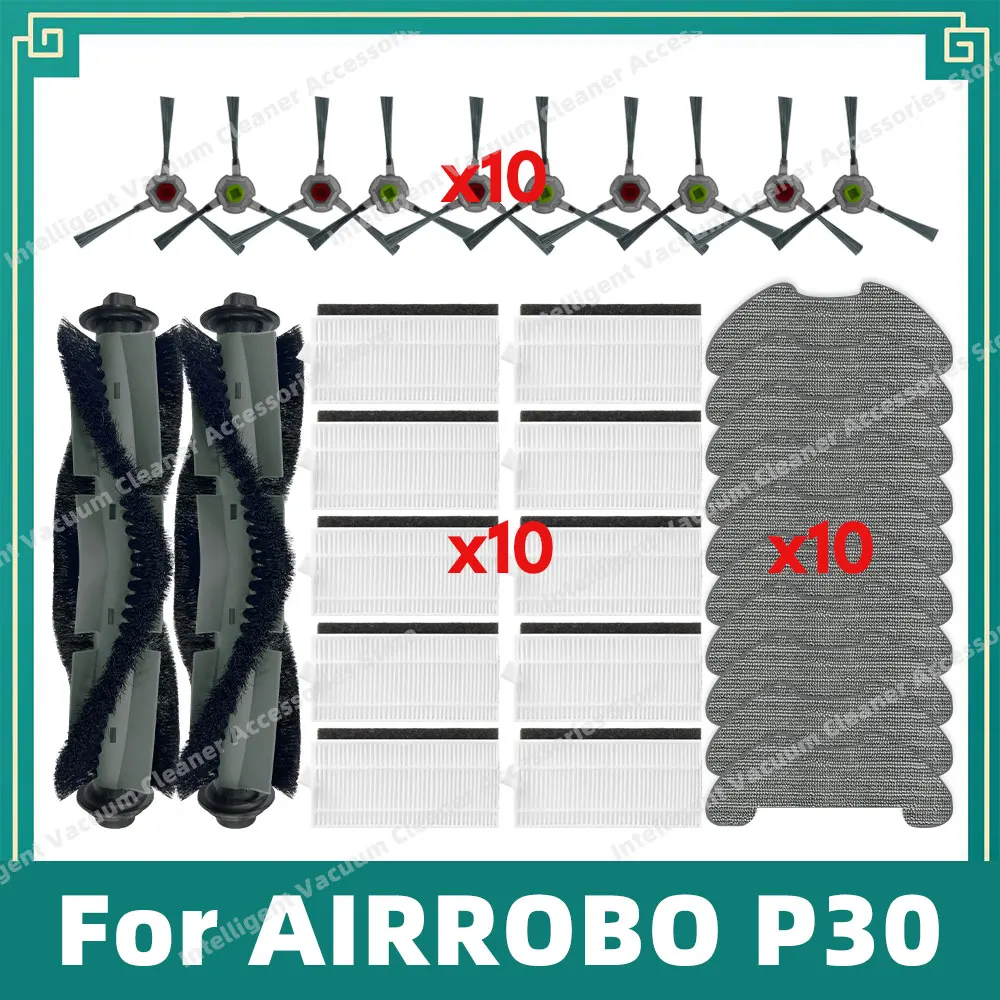 Compatible-For-AIRROBO-P30-Robot-Vacuum-Cleaner-Main-Side-Brush-Hepa ...