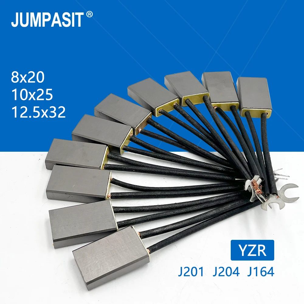 Jumpasit-10pcs-Carbon-Brush-8x20-10x25-12-5x32-Wear-Resistance-YZR-Slip-Ring-Holder-Fittings ...