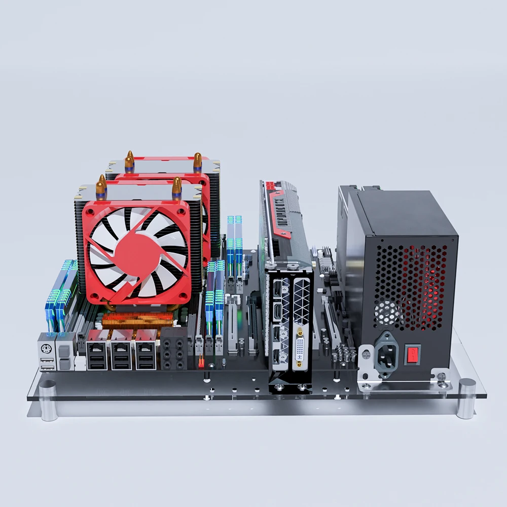 Dual-CPU-chassis-supports-X58X79X99-server-EATX-chassis-computer-open ...