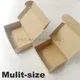 Natural Brown Kraft Paper Box 50pcs Gift Box Cajas de Carton Soap ...