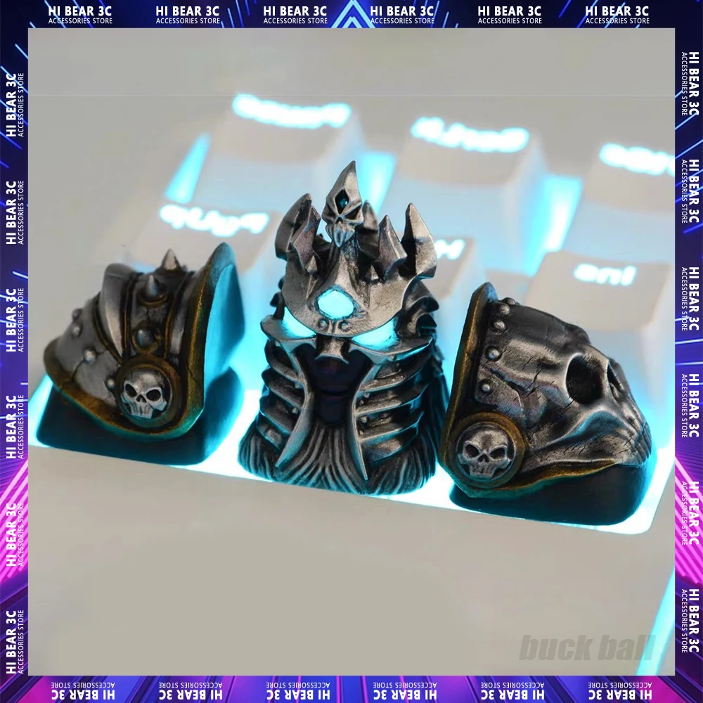 Lich-King-Resin-Keycap-Light-Transmission-Customize-Handwork-Keycaps ...