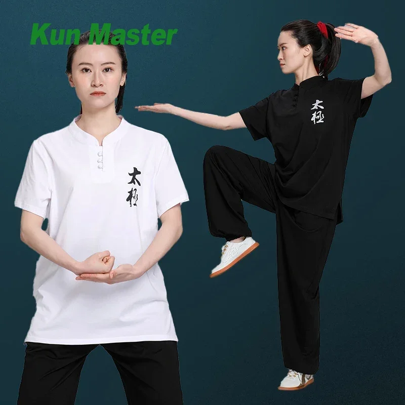 Tai Chi Clothes Short Sleeve Kung Fu Dress Wushu Clothing Martial Art ...