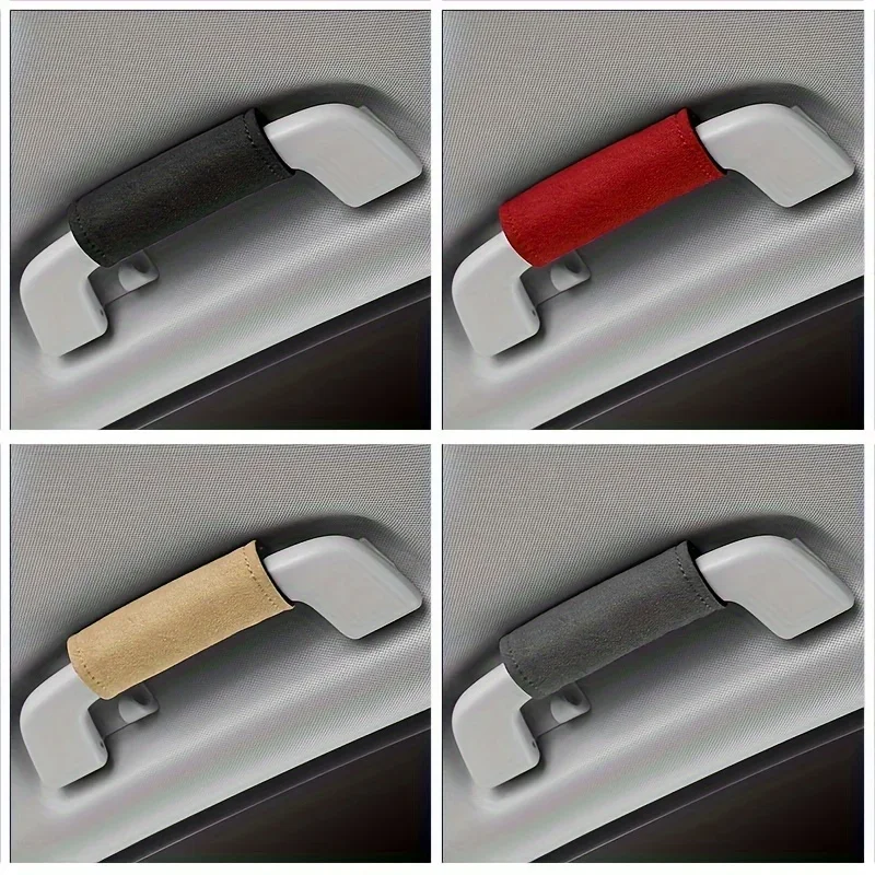 1PCS-Car-short-plush-handle-cover-car-roof-protection-cover-door-handle ...