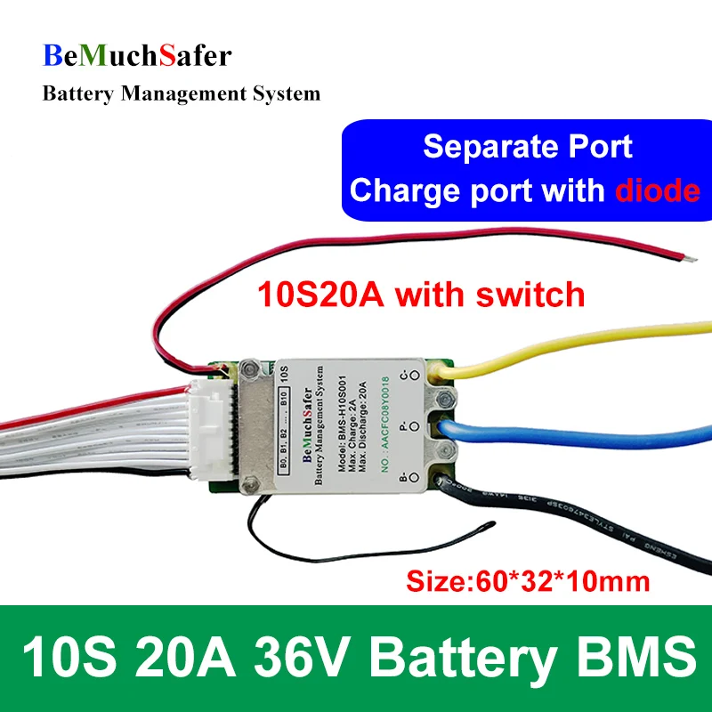 BeMuchSafer-10S-20A-36V-Battery-BMS-10S20A-Separate-Port-With-On-Off ...