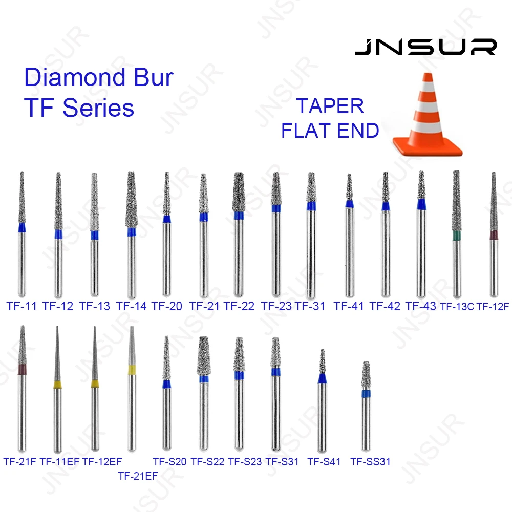 5pcs-pack-TF-Series-Dental-Diamond-Burs-Dental-Drills-For-High-Speed ...