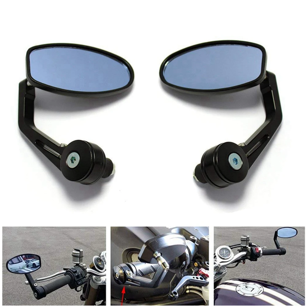 Motorcycle-Rear-View-Mirror-CNC-Handle-Bar-End-Rearview-Side-Mirro-For ...