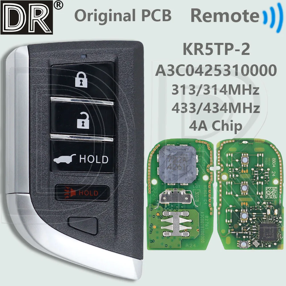 DR Original PCB 4A Chip KR5TP-2 313/433MHz A3C0425310000 72147-TYA-A21 ...