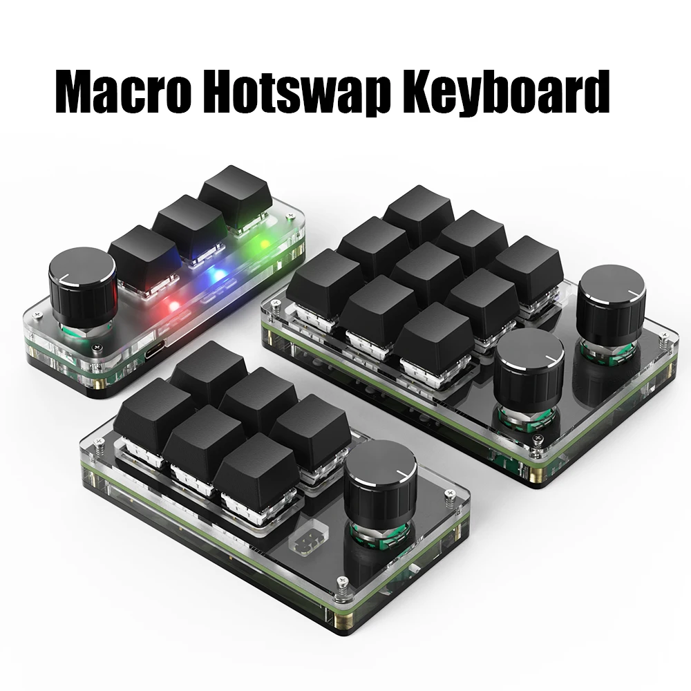 USB Custom Keyboard Volume Button Knob Programming Macro Gaming ...