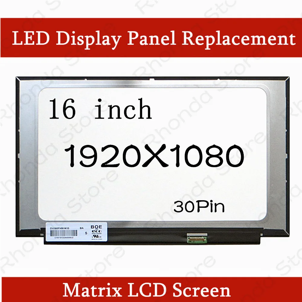 16-inch-1920x1080-ips-30pin-EDP-Matrix-LCD-Screen-DV160FHM-N10-or ...